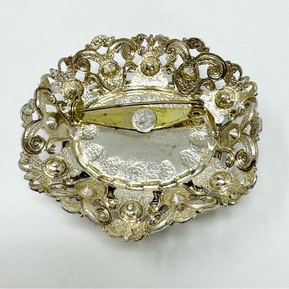 West Germany | Jewelry | West Germany Pale Green Victorian Style ...